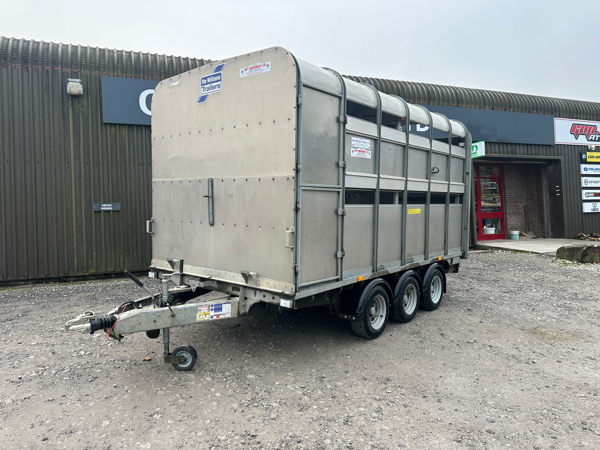 DP120 12ft Tri Axle Livestock Trailer from Guy Machinery